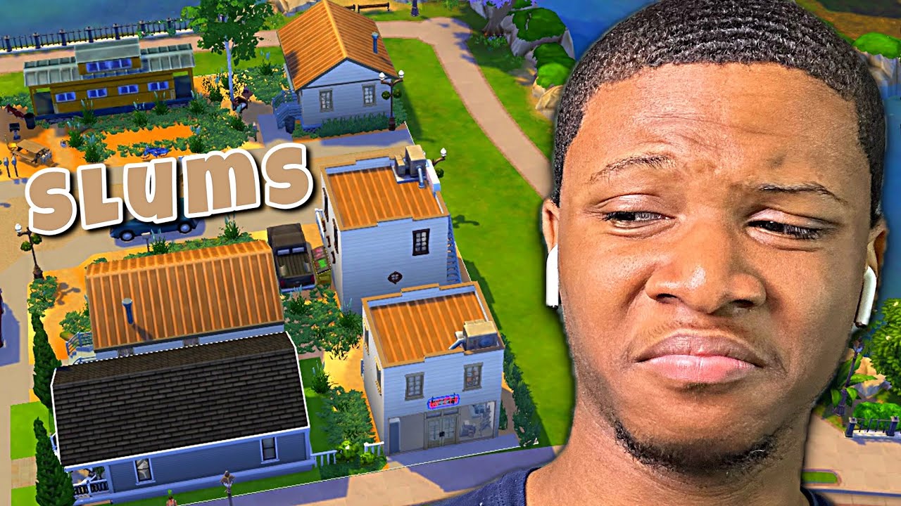 RENOVATING A SLUMS Community -The Sims 4 - YouTube