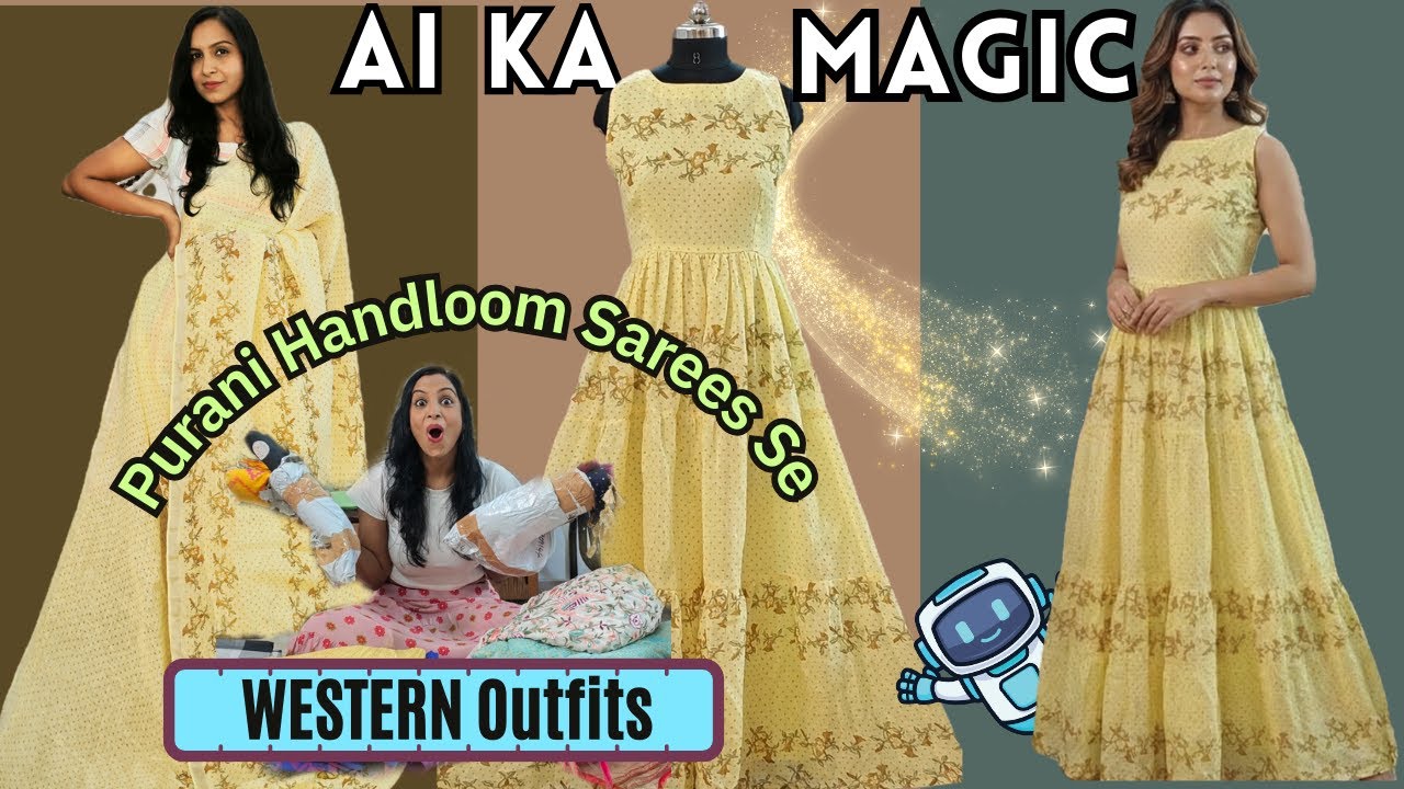 Handloom Saree Makeover: Modern Outfits + AI Model Showcase | Hyderabad ...