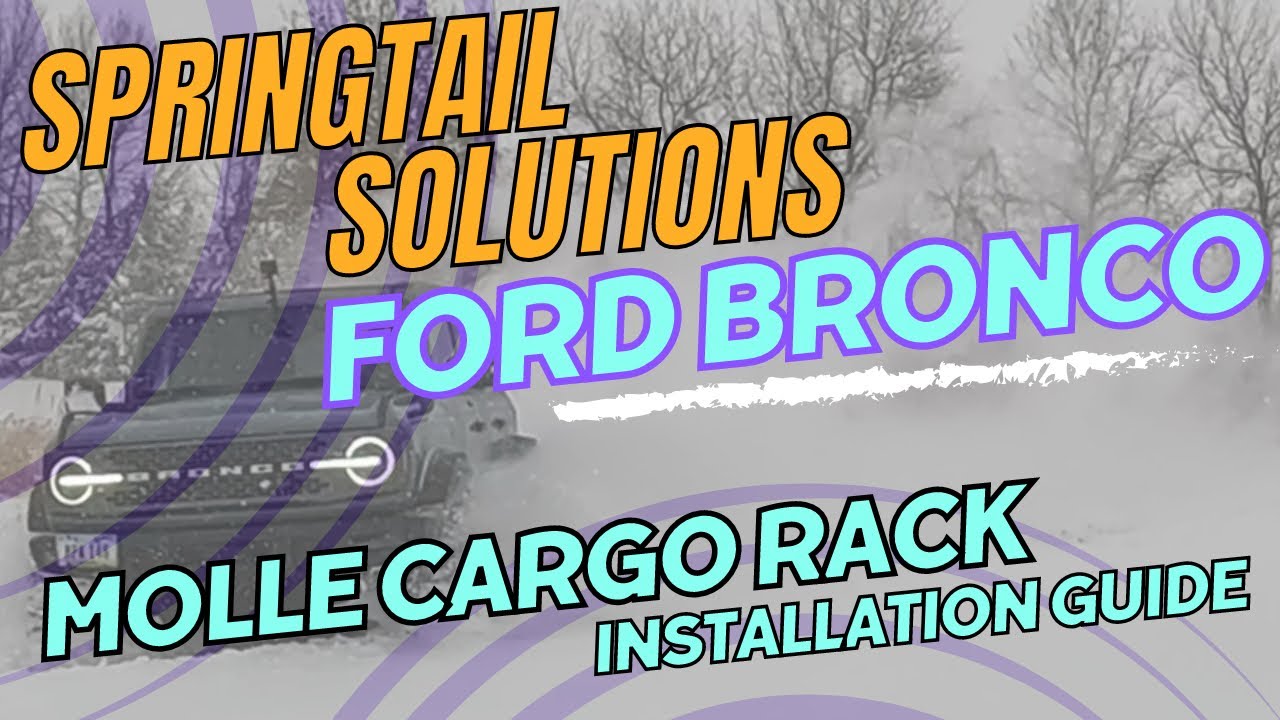 2021+ Ford Bronco Springtail MPAC MOLLE Rack Cargo Organizer ...