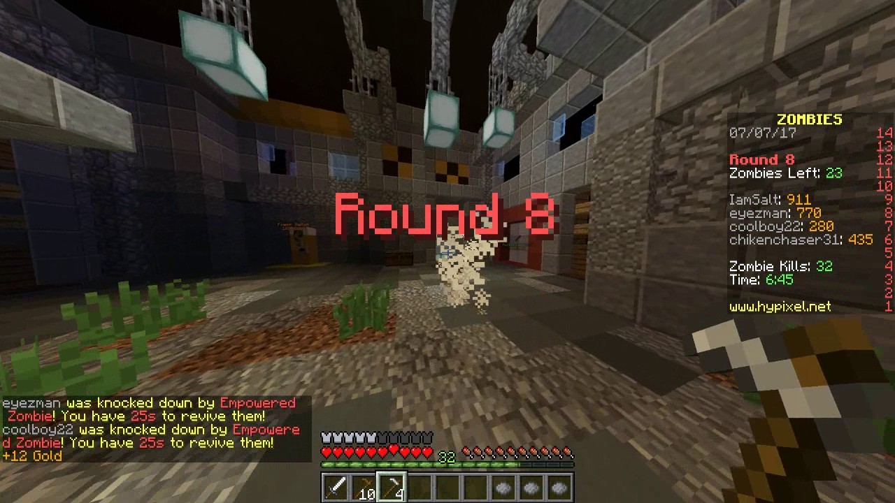 Minecraft - NEW GAMEMODE ZOMBIES ON HYPIXEL - YouTube