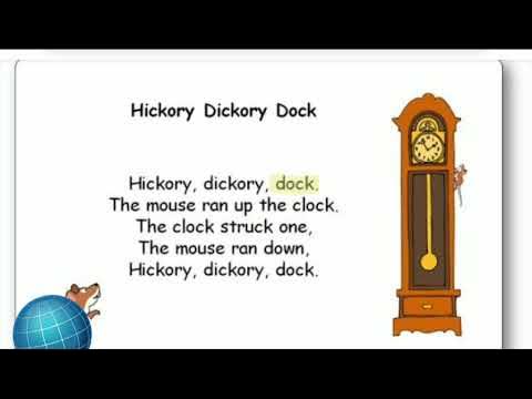 Hickory dickory dock| hickory dickory dock the mouse run up the clock ...