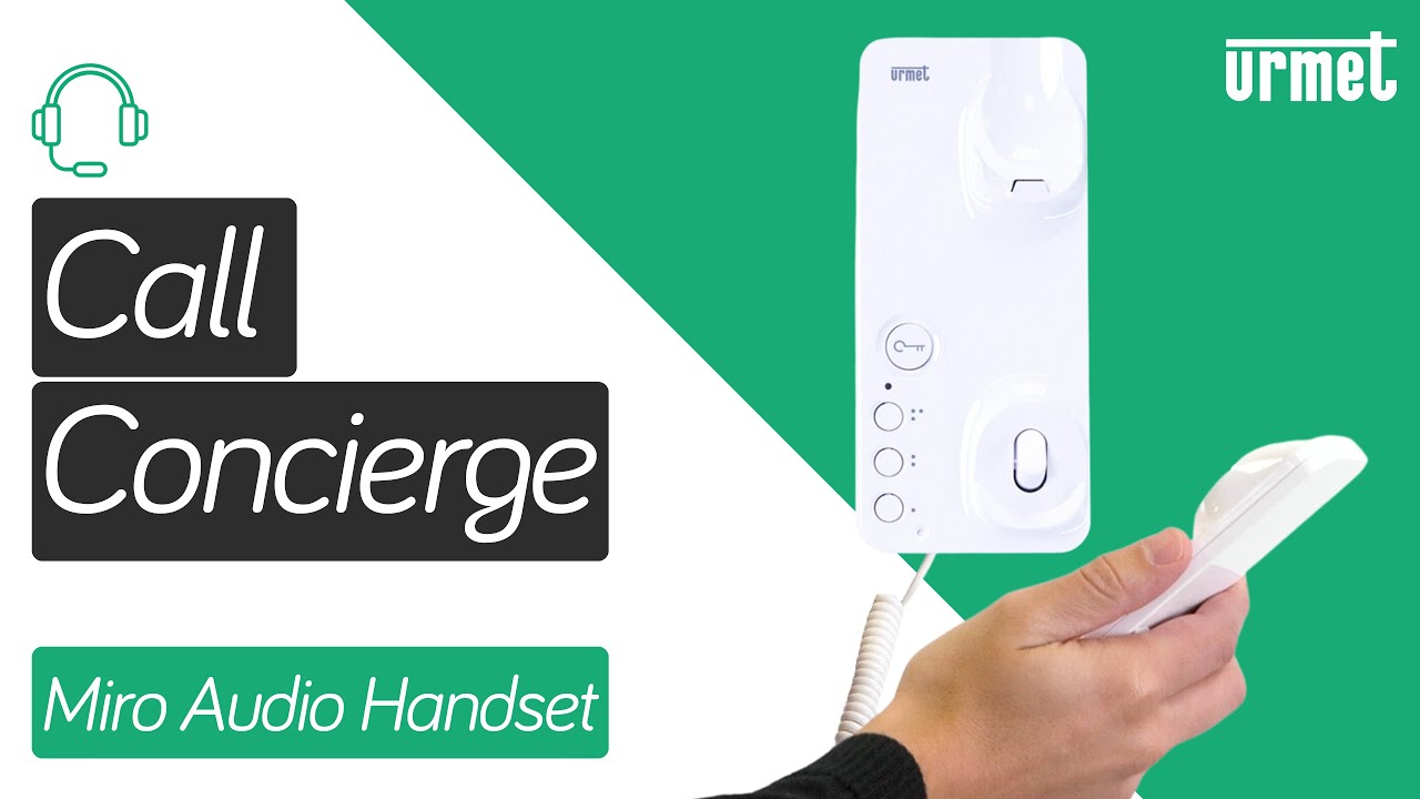 How to Call the Concierge - Urmet Miro Audio Handset Monitor - YouTube