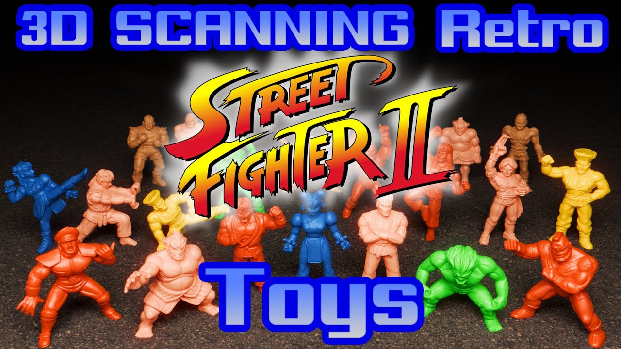 3D Scanning Street Fighter II Toys - All 20 Retro Keshi Figures Scanned ...