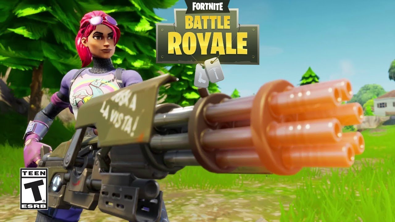 FInal con la NUEVA ARMA (MINIGUN) | Fortnite Battle royale - YouTube