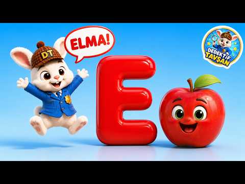E Harfini Öğreniyorum 🎵 | Büyük E Küçük e | E Harfiyle Başlar Elma  @dedektiftavşann  ​