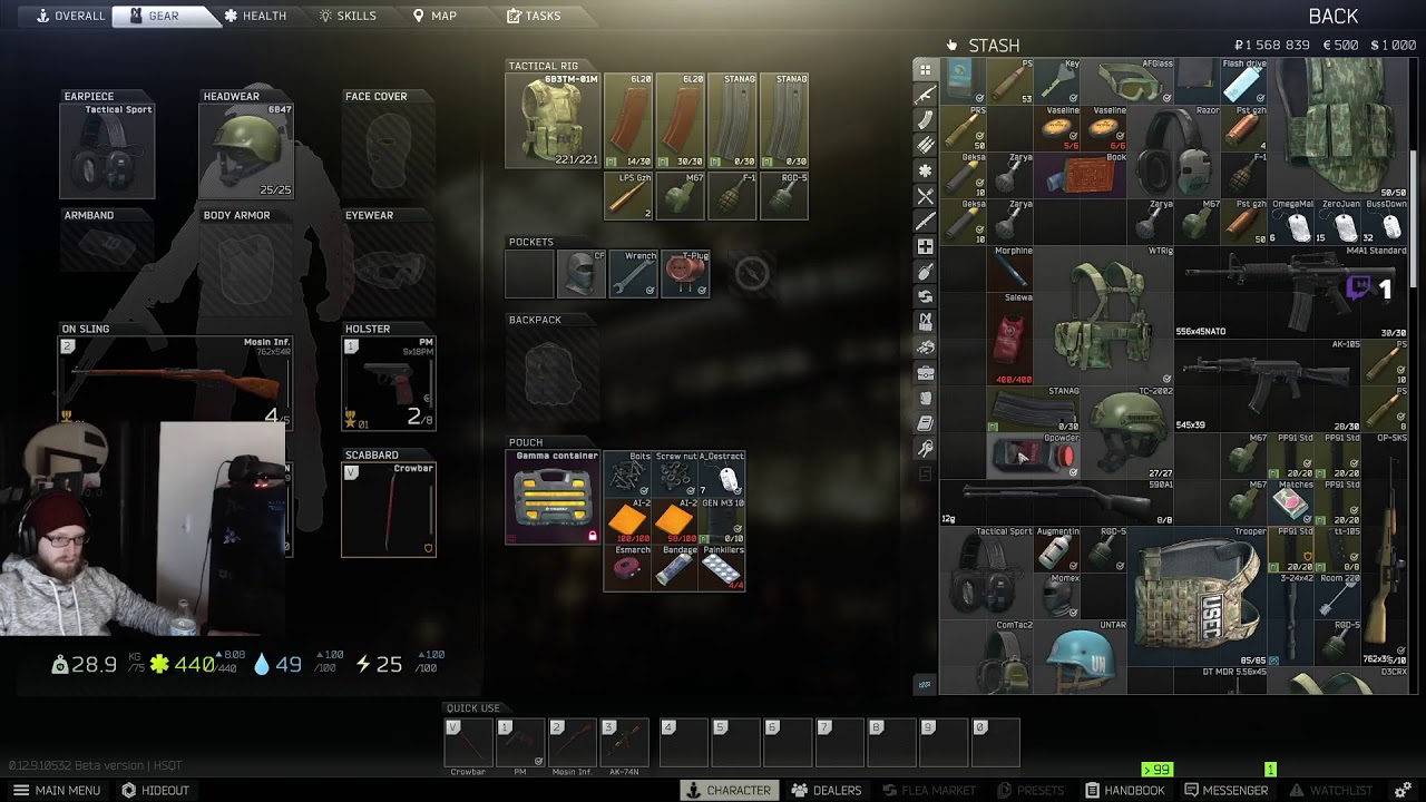 rat finding garbage EFT starting out the wipe - YouTube