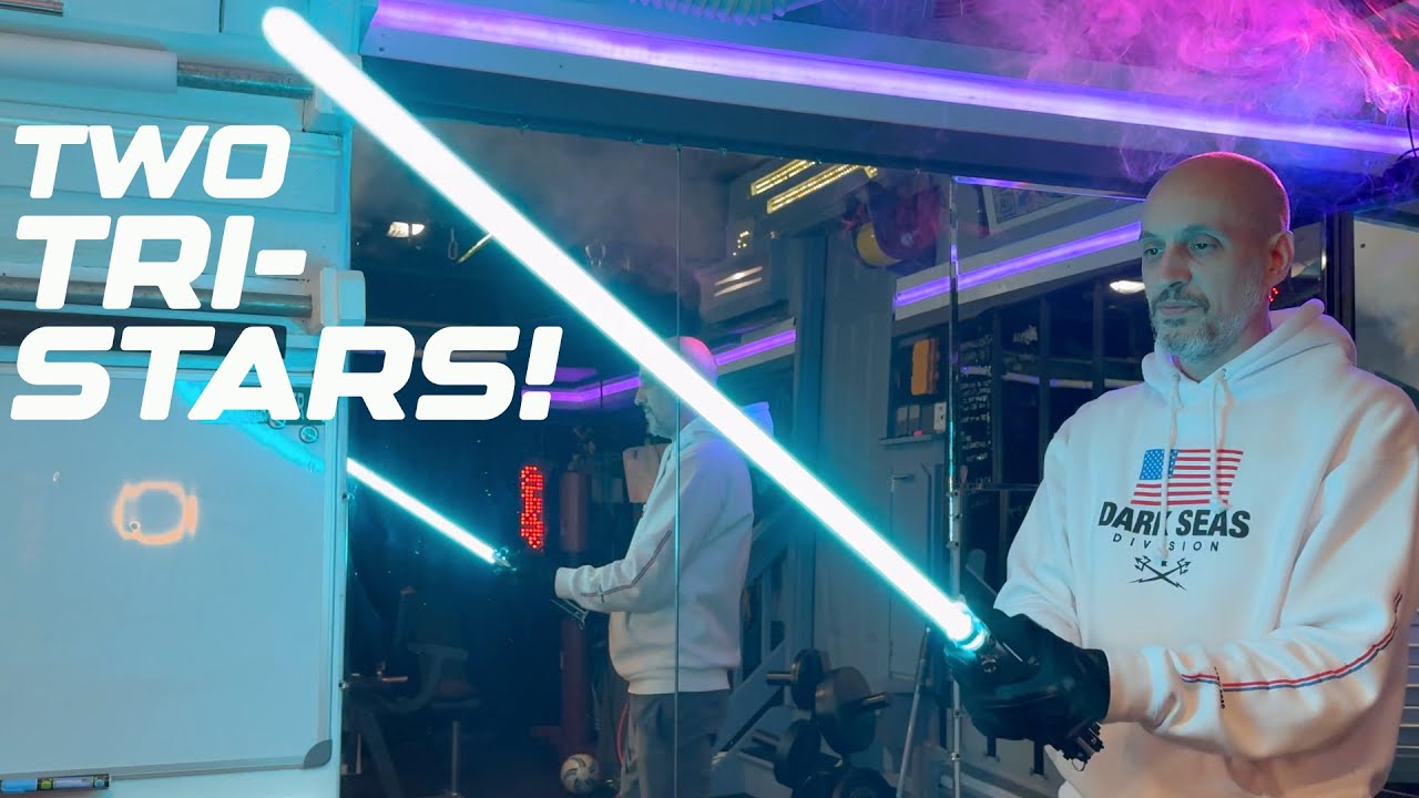 TWO TRI-STAR Lightsaber Blades for Eric C.! - YouTube