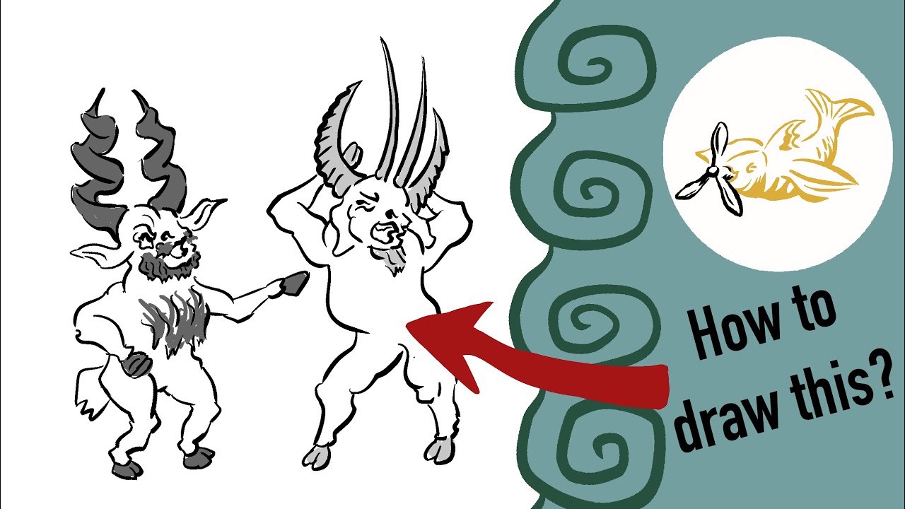 How to freely draw: "Goats" - YouTube