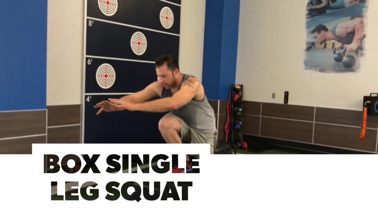 A-GAME: Lower Body Functional Strength (single leg box squat) - YouTube