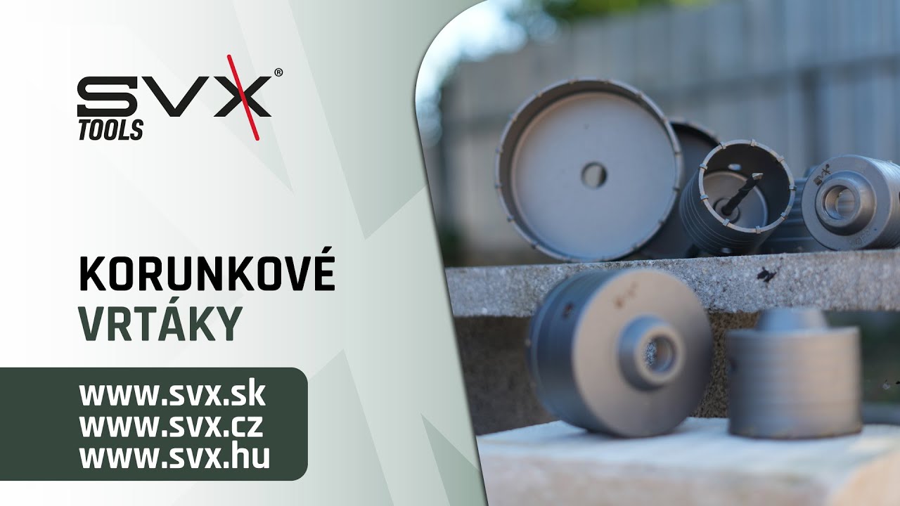 SVX Tools - Korunkové vrtáky - YouTube