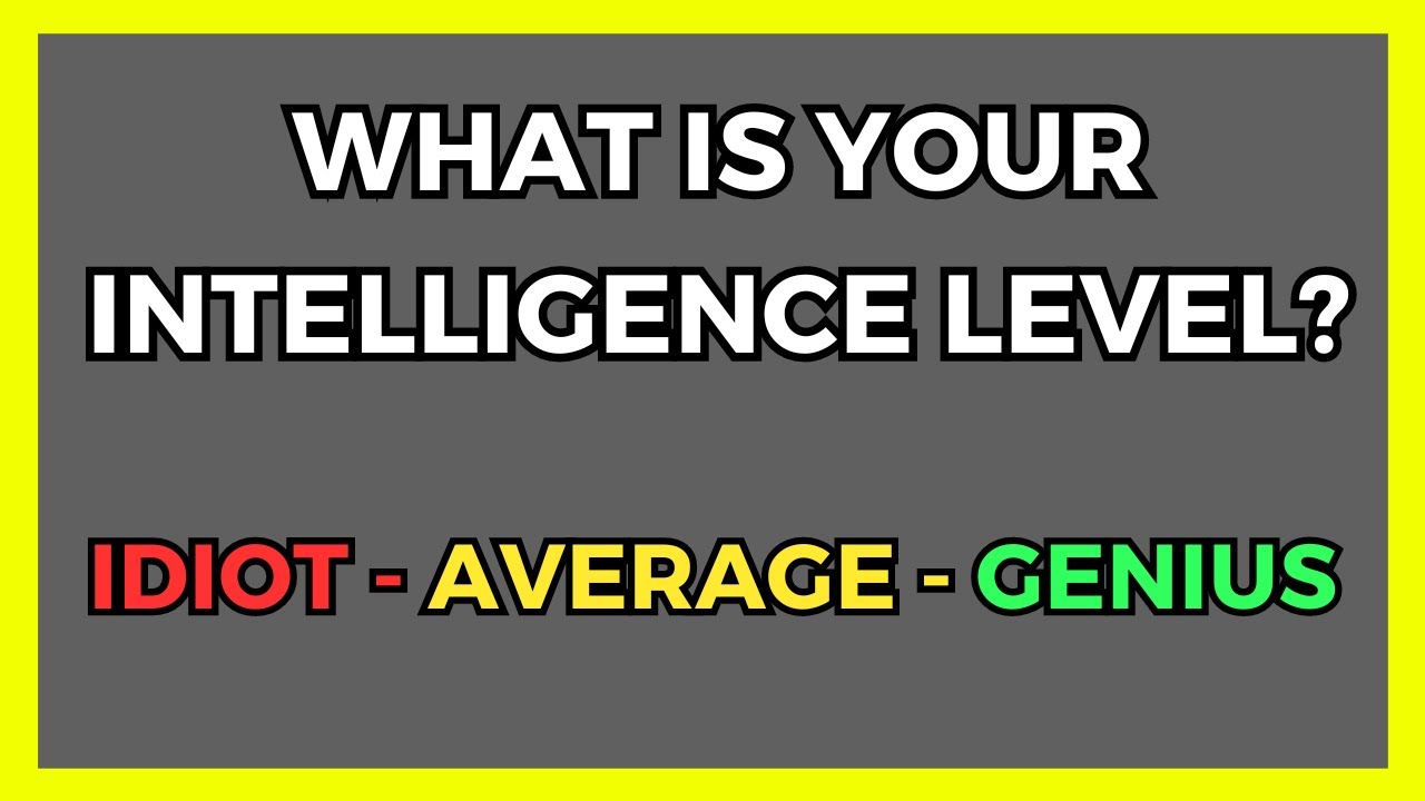 Is Your IQ Above Average? (A 50% Score Is Genius!) - YouTube
