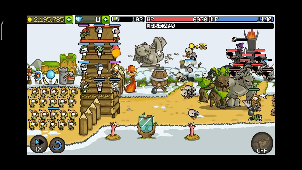 Grow Castle - Tower Defense Level 102 1 - YouTube