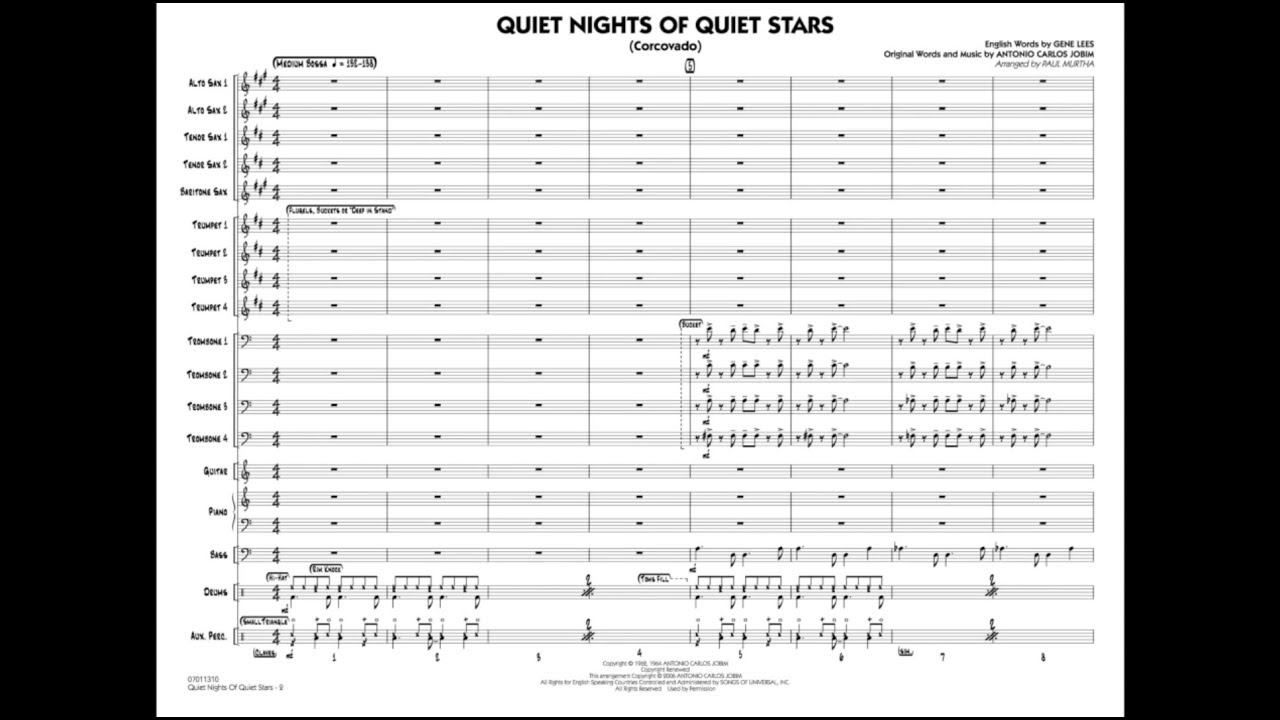 Quiet Nights of Quiet Stars (Corcovado) arr. Paul Murtha - YouTube