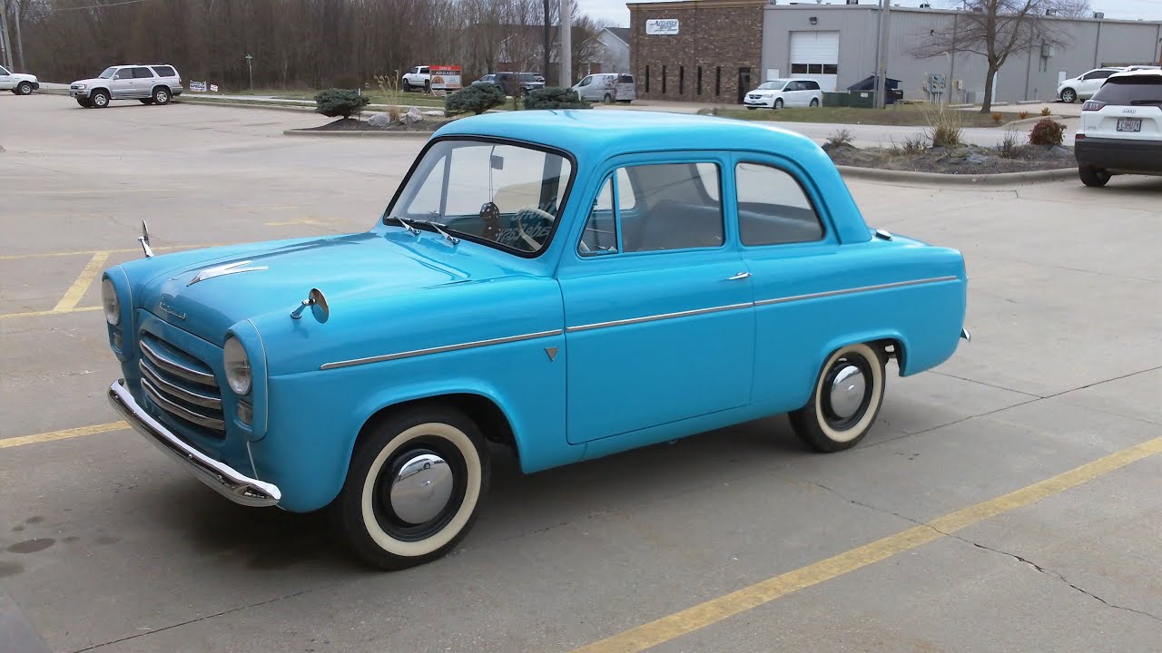 I have never seen this kind of car before - 1957 Ford Anglia - YouTube