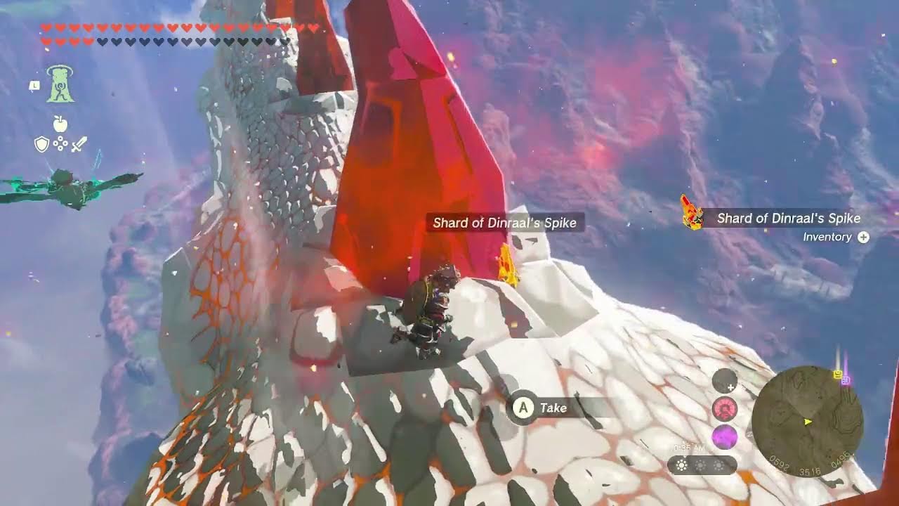 Zelda TOTK Dragon Dinraal Claw Location Path Livestream Full ...
