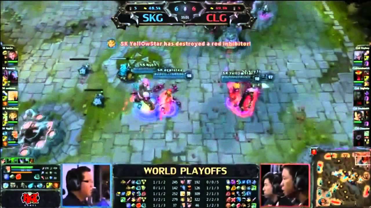 Season 2 Worlds Triple tp Backdoor League of Legends CLG vs SK Gaming Doublelift - YouTube