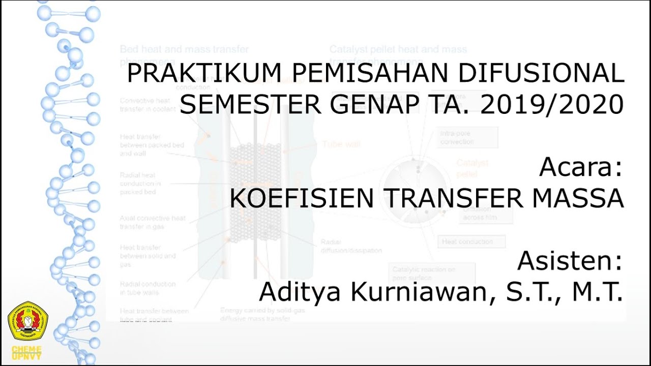 Praktikum Dasar Teknik Kimia - Koefisien Transfer Massa - YouTube