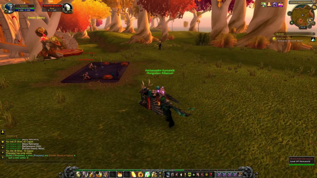 WoW quest #4041 Arm the Wards! - YouTube