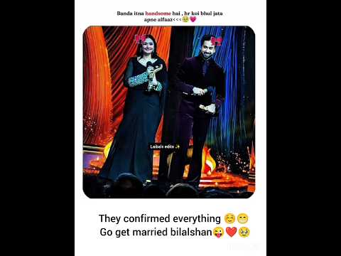 they confirmed the news 😀 Kuch tu chl raha 😂#bilshan #bilalabbas #durefishan