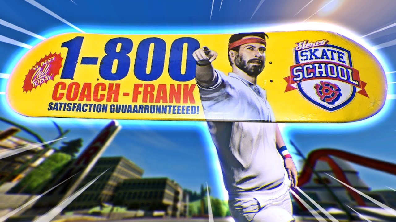 RARE Skate 3 COACH FRANK SKATEBOARD! - YouTube