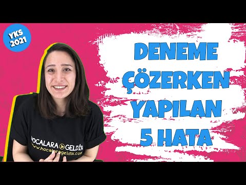 Deneme Çözerken Yapılan 5 Hata | YKS 2021