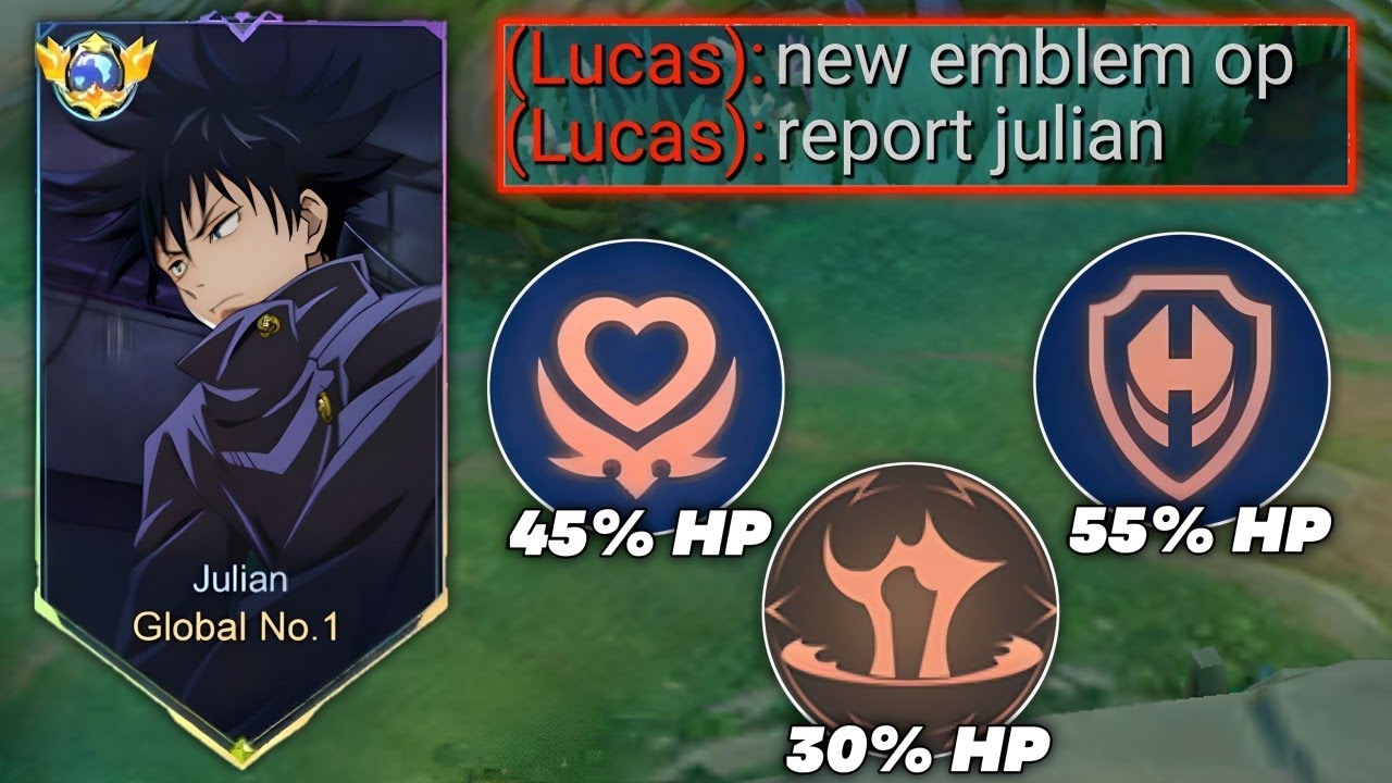 JULIAN NEW SUSTAIN TANK EMBLEM TALENT!! - JULIAN NEW EMBLEM 2025 - MLBB ...