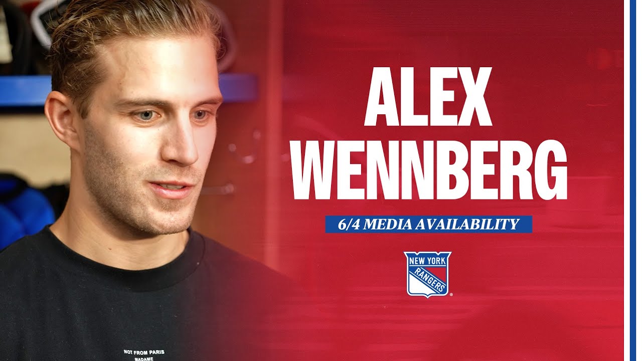 NYR 2024 Exit Day: Alex Wennberg Media Availability | June 4, 2024 ...