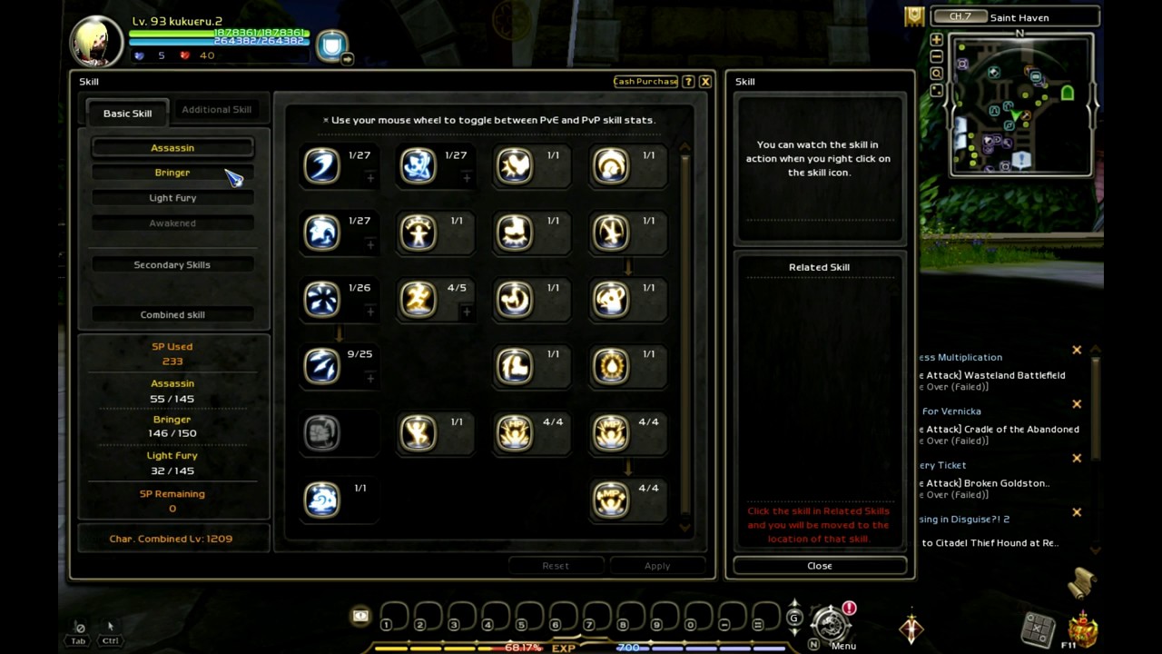 level 93 PVE Skill Build Light Fury - YouTube