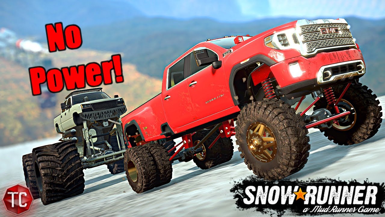 SnowRunner: GMC Denali 3500 DURAMAX vs EXTREME TOWING TEST! - YouTube
