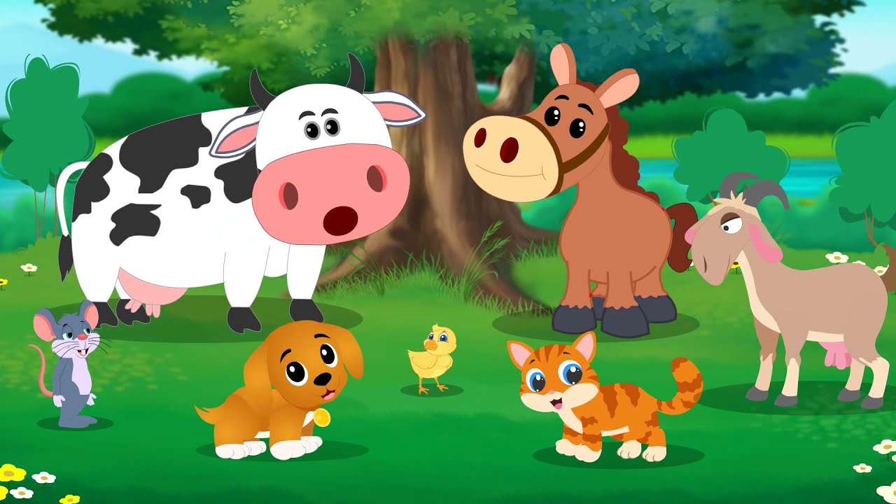 Hello Animals! Animal Sounds Song for Kids - YouTube