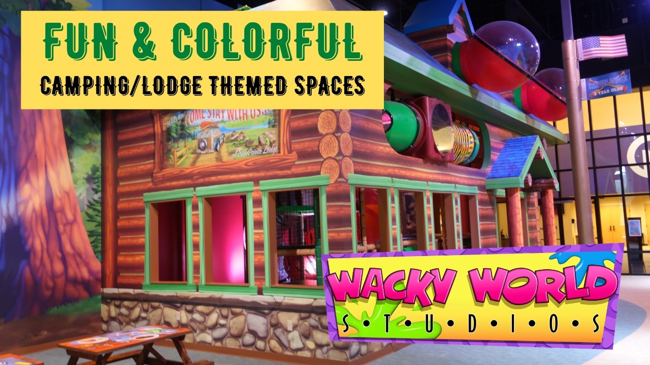 Check Out These FUN and COLORFUL Camping & Lodge Themed Spaces! - YouTube