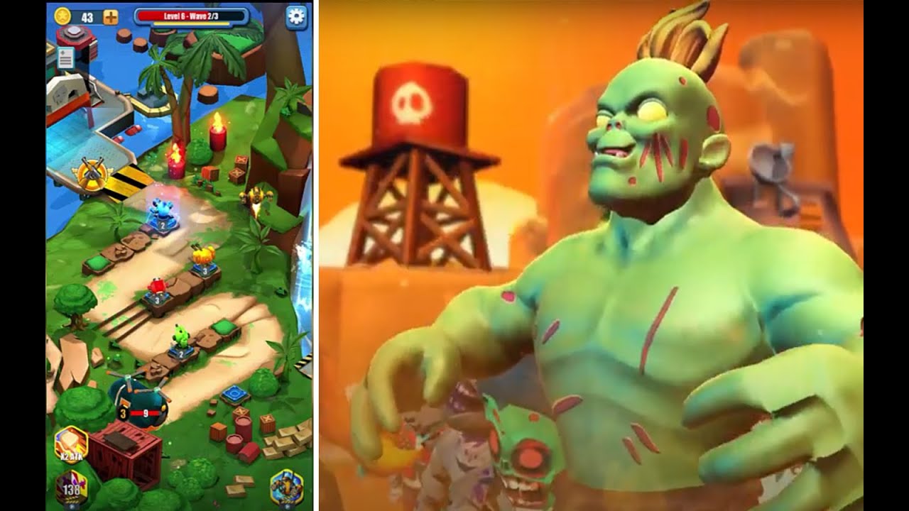 Royal Defense Zombie War Android Gameplay || Android Tower Defense 2021 ...