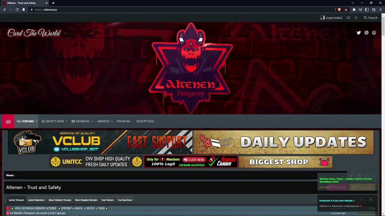 Altenen Biggest Carding. Hacking. Cracking Forum - YouTube