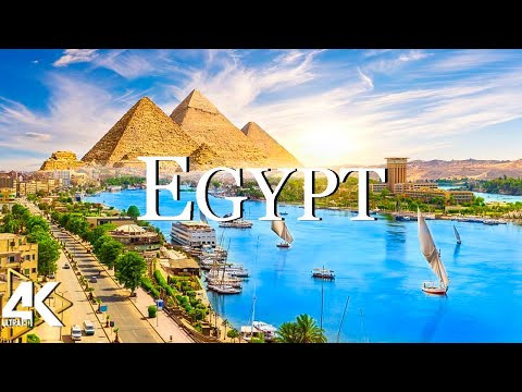 Misir üzərində uçan (4K UHD) - Gözəl təbiət videoları ilə birlikdə rahat musiqi - 4k video HD