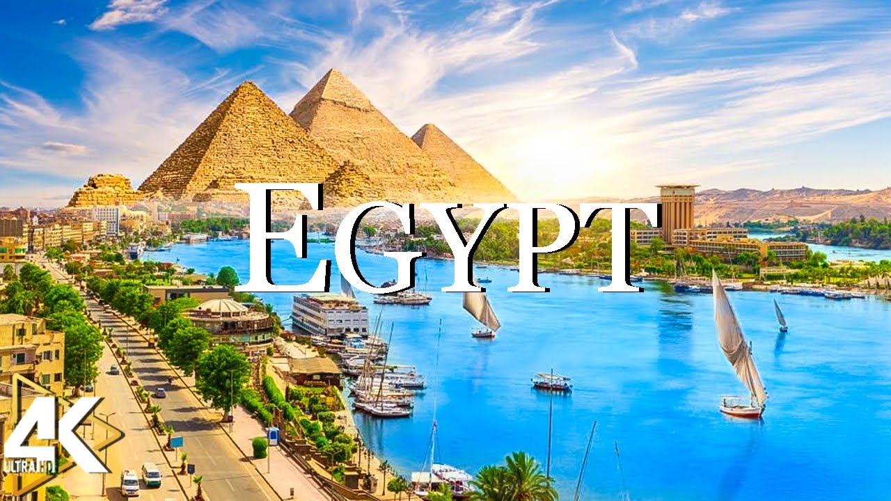 FLYING OVER EGYPT (4K UHD) - Relaxing Music Along With Beautiful Nature ...