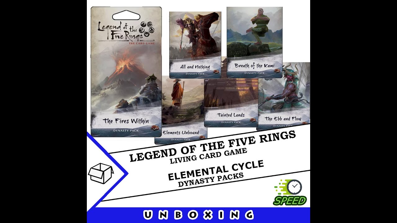 Legend of the Five Rings: Elemental Cycle Dynasty Packs - Speed Opening ...