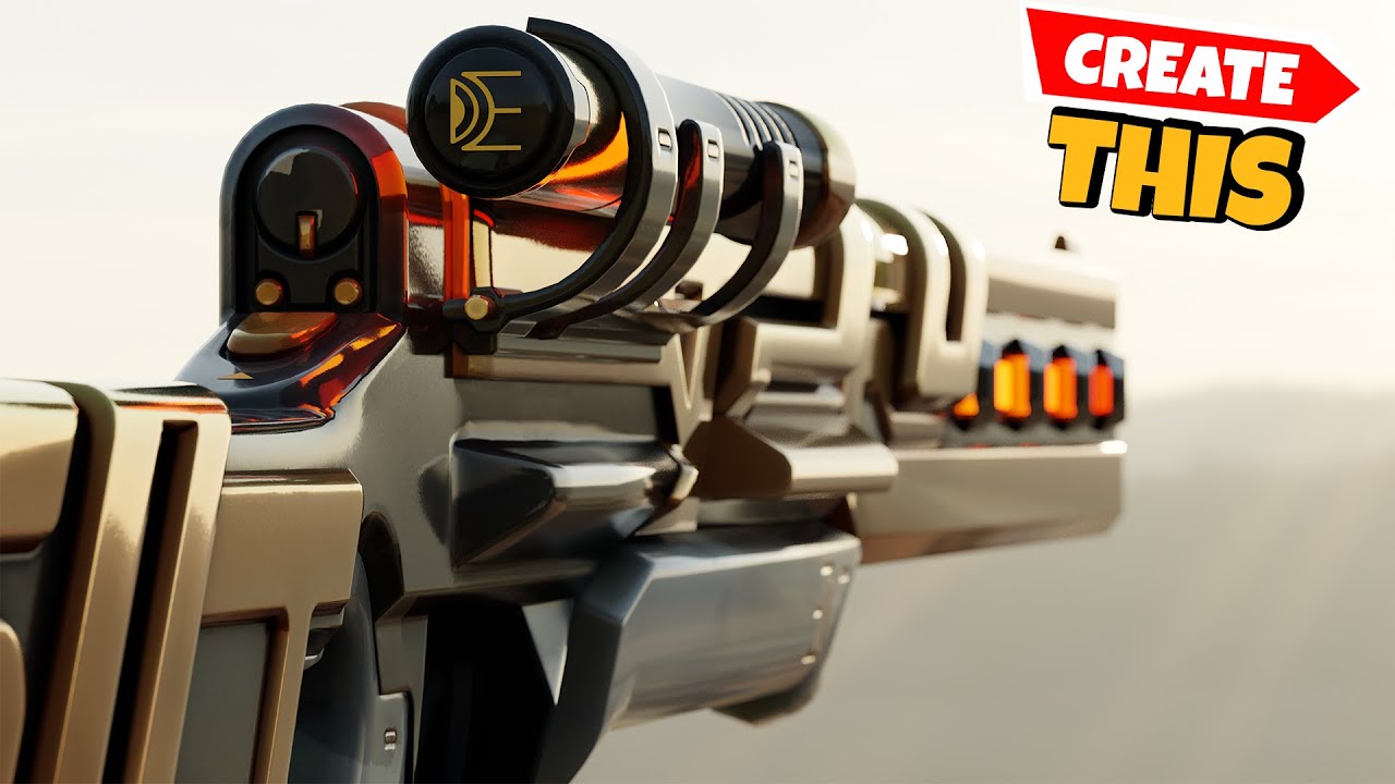 Create Realistic Chamber Gun in Blender - YouTube