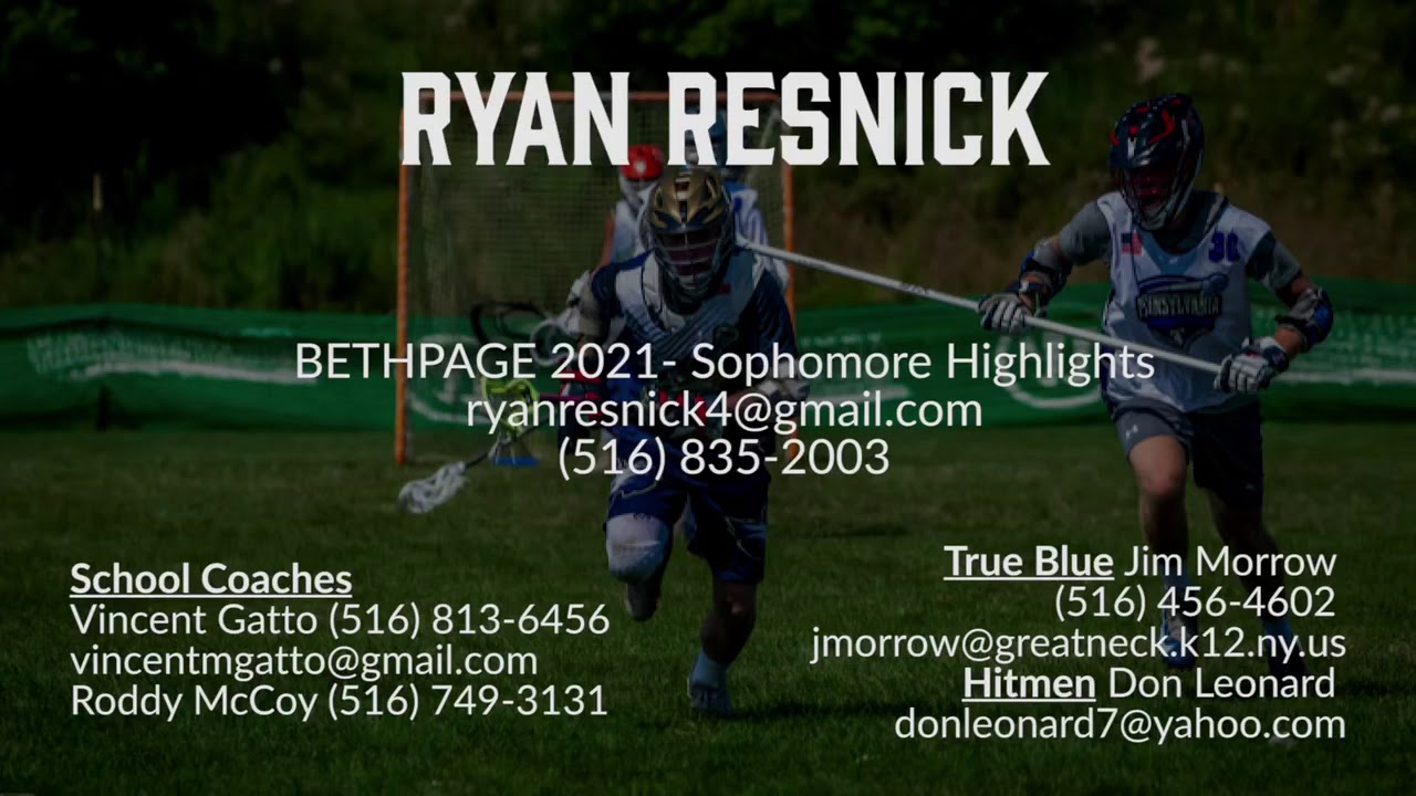 Ryan Resnick 2021 Sophomore Highlights - YouTube