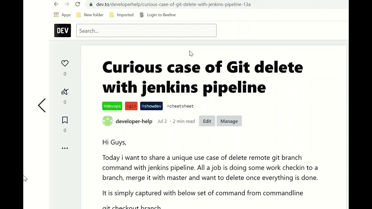 curious case of git delete from jenkins pipeline - YouTube
