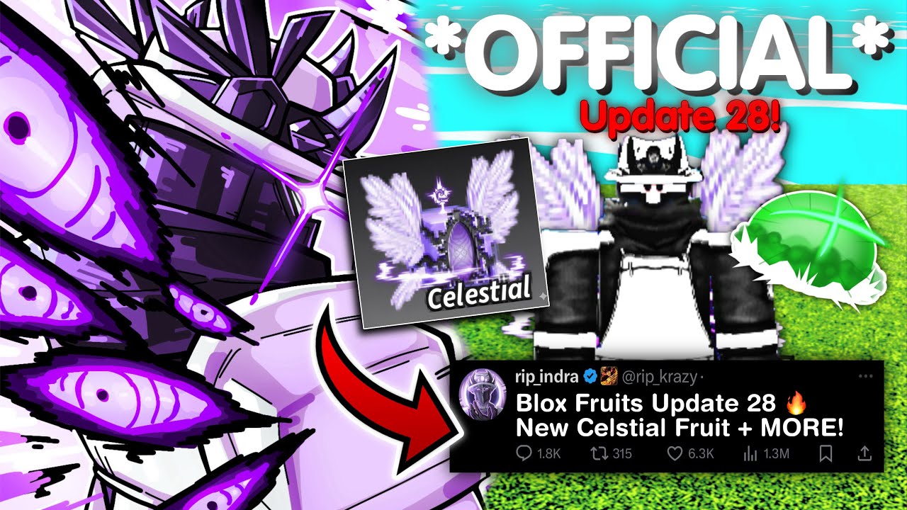 FINALLY! Blox Fruits New Celestial Fruit UPDATE! Control Rework + Map ...