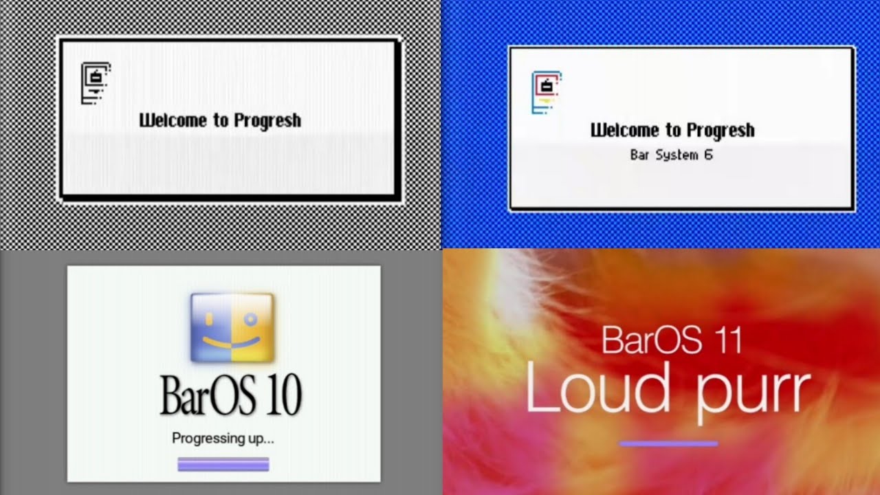 Evolution of BarOS Startup & Shutdown Screens (B1 - B11) in PB95 - YouTube