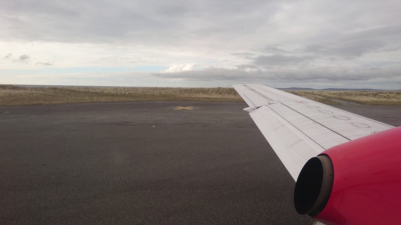 Logan air flight Benbecula take off 9/4/18 - YouTube