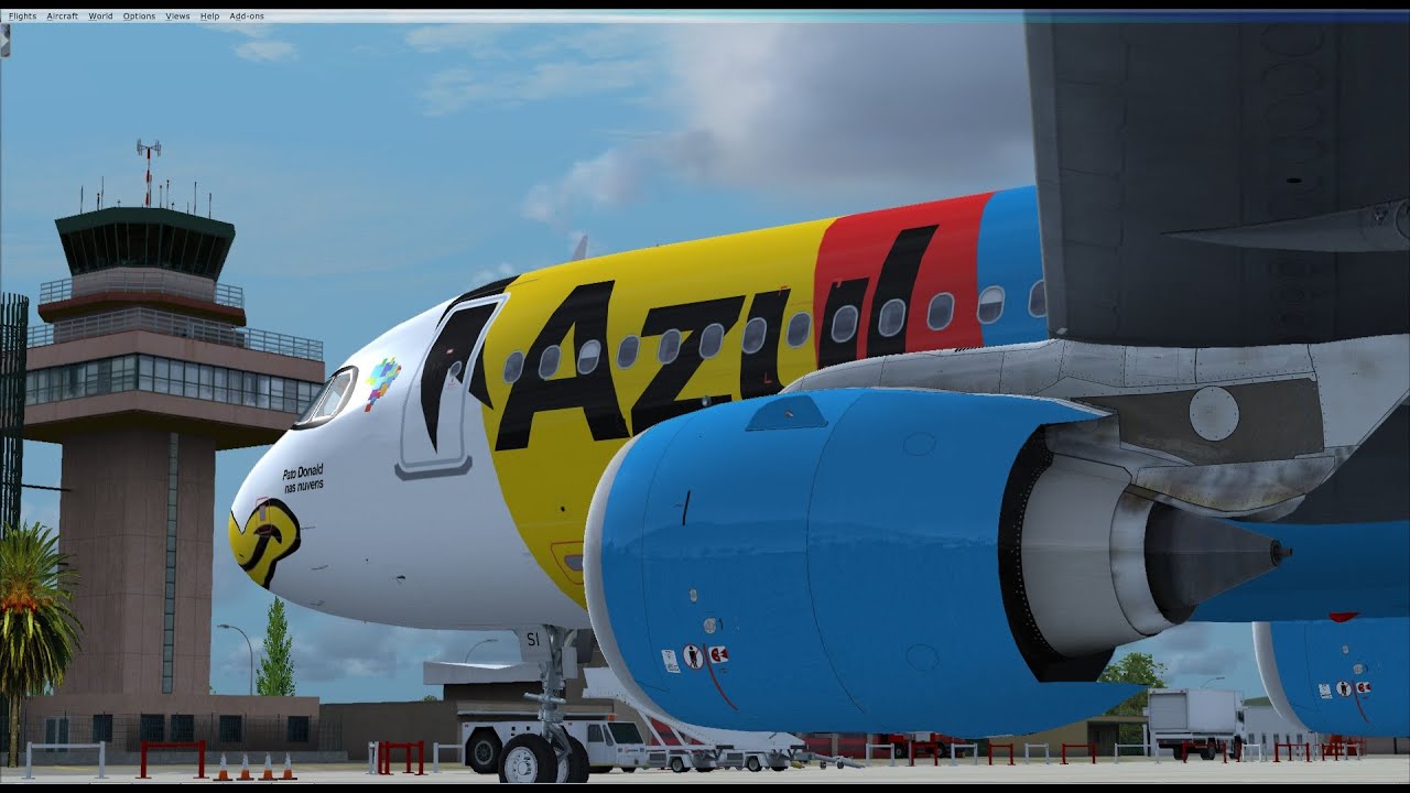 AIRBUS A320 NEO AZUL DISNEY NOVAS PINTURAS FSX P3D ESTEAM EXPANÇAO ...