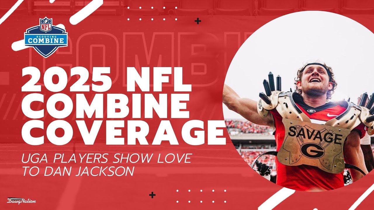 UGA teammates stand up for Dan Jackson at the Combine - YouTube