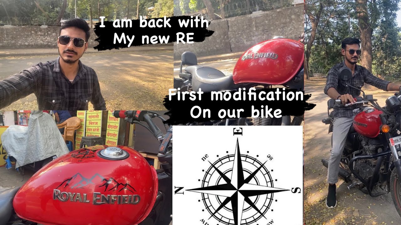 || I am back after 1 year with my new RE bike|| bike ate he ...
