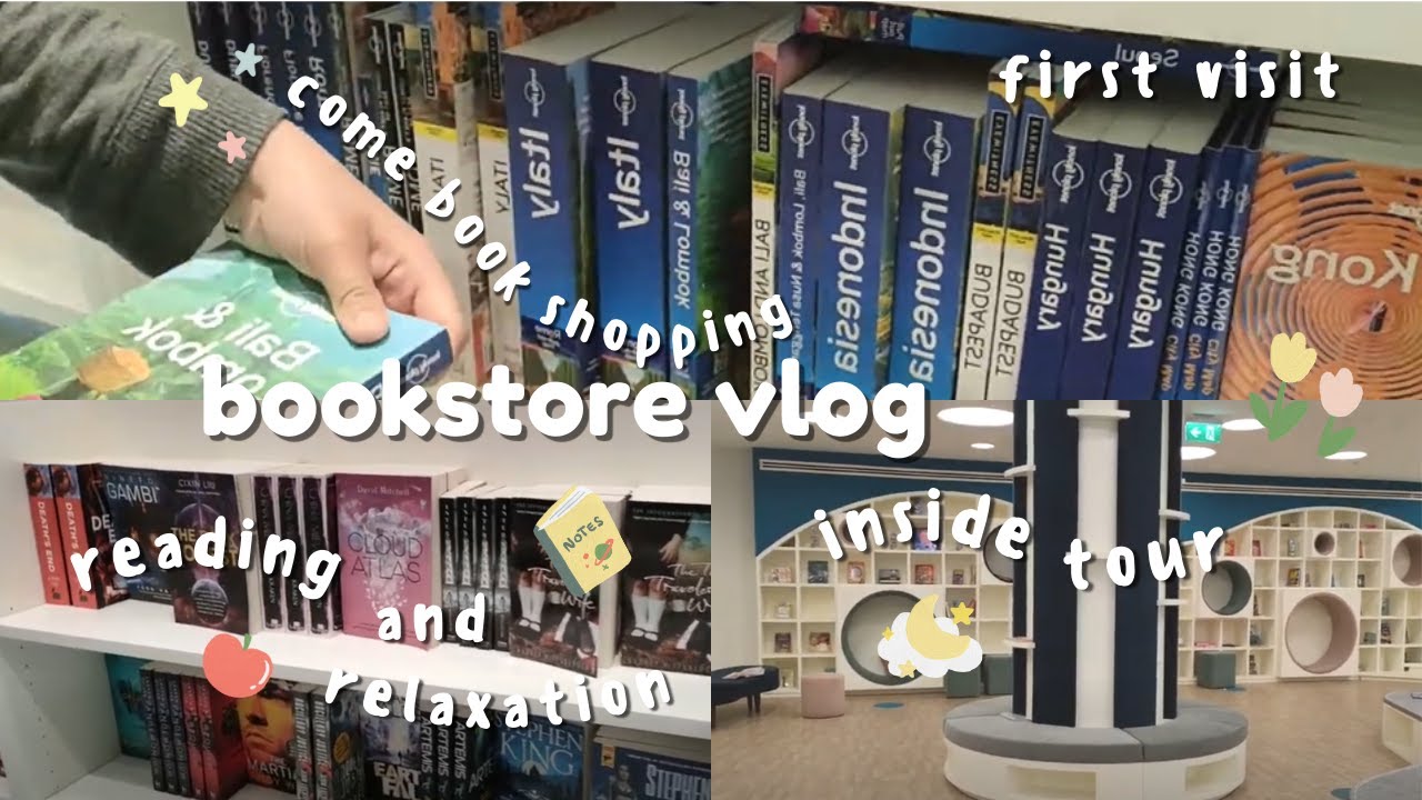 BOOKSTORE VLOG 📚☁ come shop with us at alif bookstore + inside tour ...