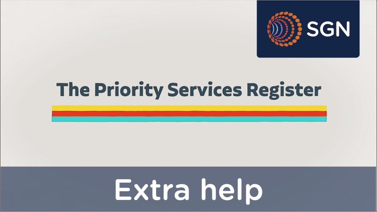 Keeping you safe, well and well-informed through the Priority Services ...