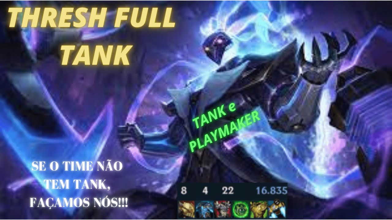 THRESH FULL TANK!!! TANKANDO E CRIANDO JOGADAS NO WILDRIFT!!! - YouTube