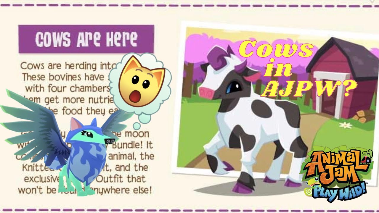 Cows are here! Animal Jam - YouTube