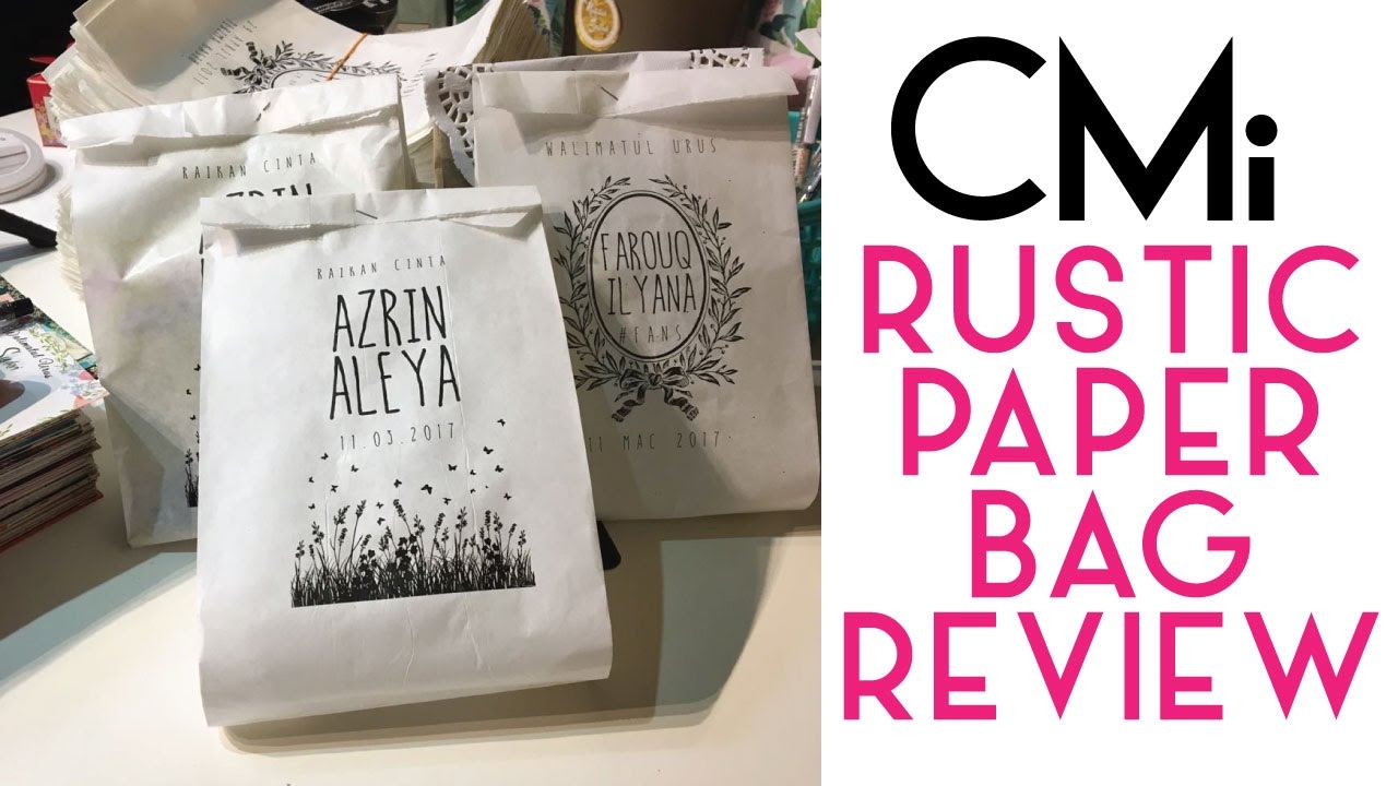 White Rustic Paper Bag by CMi - YouTube